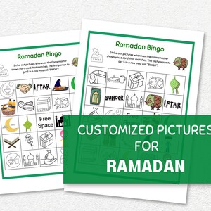 Ramadan Bingo Cards Printable, Holiday Bingo 50 Cards, PDF Bingo Games ...
