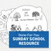 Adam and Eve Coloring Wheel, Printable Sunday School Lesson, Adam and ...