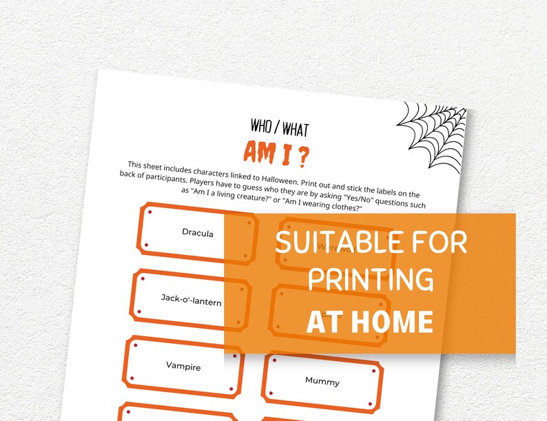 Halloween Who Am I Game, Halloween Guess Who, Who Am I Guessing Game ...