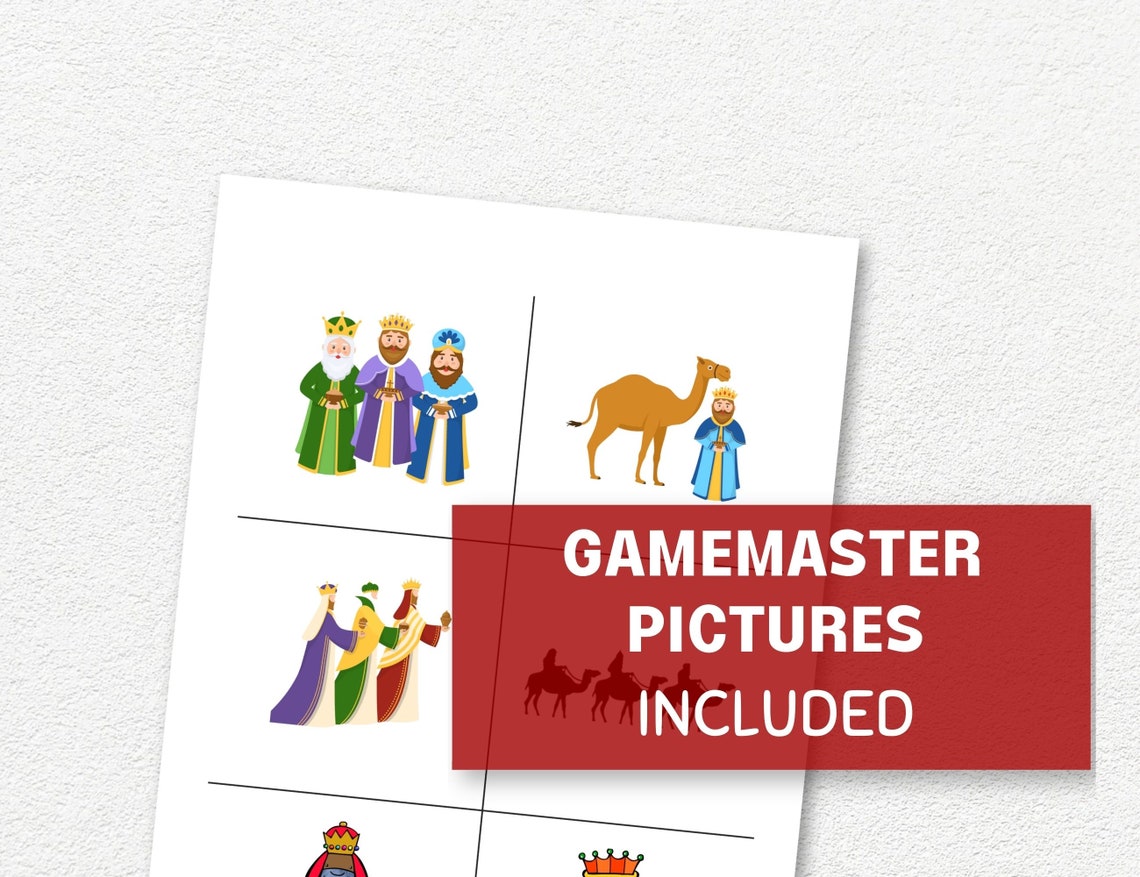 Epiphany Bingo Cards 50 Bingo Printable Cards for Three Kings - Etsy