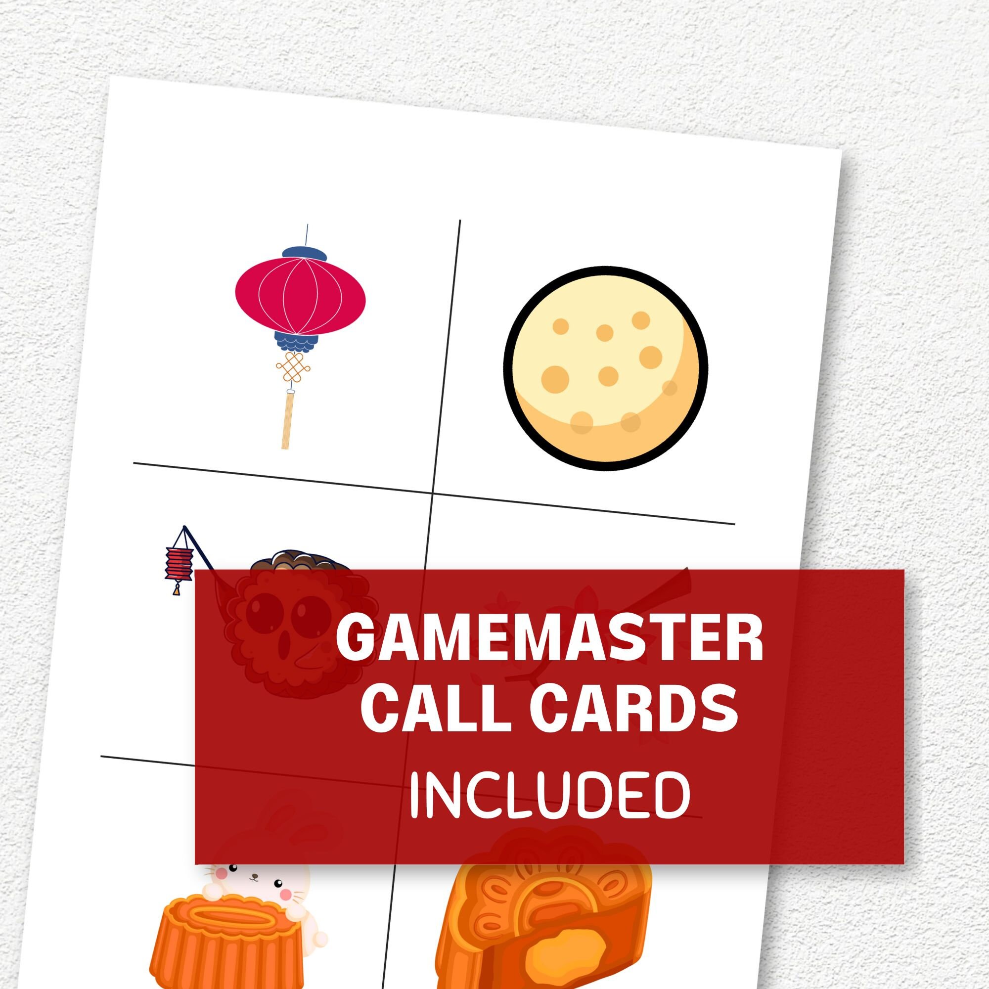 Mid-autumn Festival Bingo Cards Printable, 50 Holiday Bingo Cards PDF ...