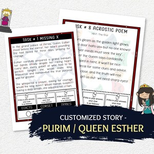 Esther Escape Room, 12 Printable Puzzles, Purim Activities and Lessons ...