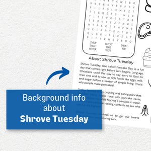 Shrove Tuesday Activity Placemat, Printable Sunday School Games ...