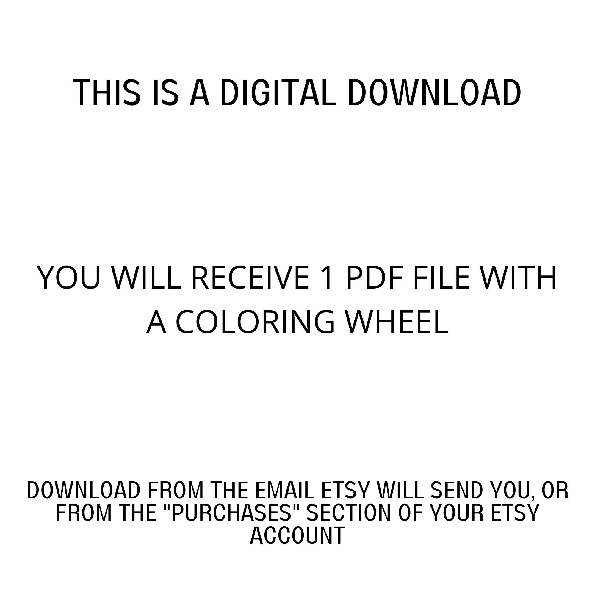 Joseph and the Coat of Many Colors Coloring Wheel, Printable Sunday ...