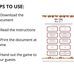 Thanksgiving Who Am I Game, Thanksgiving Guess My Word, Printable Guess ...