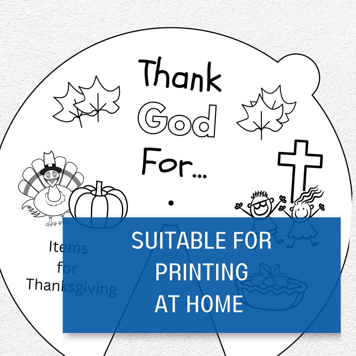 Thank God for Coloring Wheel, Thanksgiving Sunday School Craft DIY ...