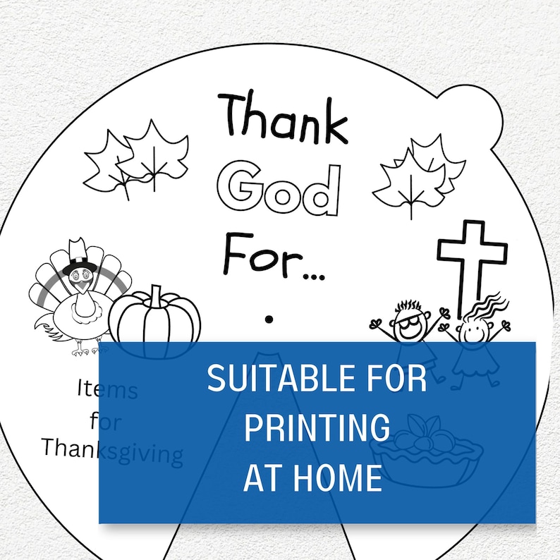 Thank God for Coloring Wheel, Thanksgiving Sunday School Craft DIY ...