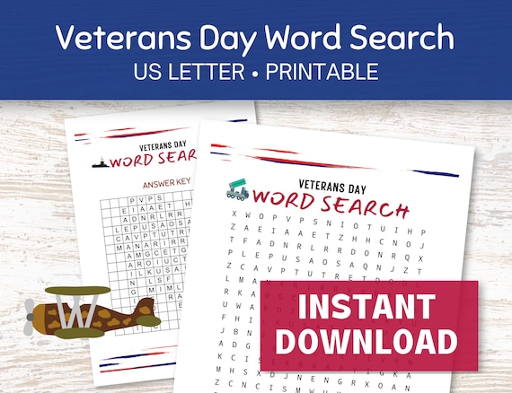 Veterans Day Word Search
