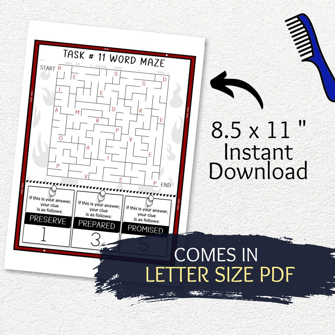 Samson Escape Room, 12 Printable PDF Puzzles, Samson Bible Activities ...
