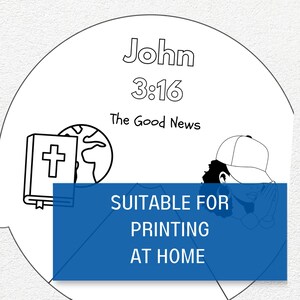 John 3:16 Coloring Wheel, the Good News Sunday School Craft, Printable ...