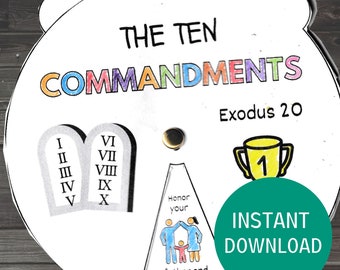 I Obey God Bible Crown Craft Activity Printable, Sunday School Bible ...