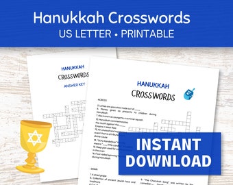 Hanukkah Games Word Scramble, Printable Chanukah Games for Kids, Adults ...