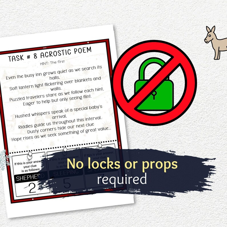 Nativity Escape Room, 12 Printable PDF Puzzles, Christmas Nativity ...