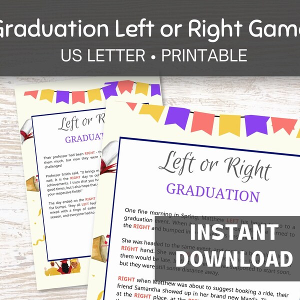 Left Right Story Game for Adults - Etsy