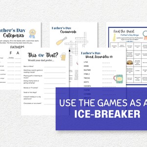 Father’s Day Game Bundle, 7 Printable Games for Father’s Day, Find the ...