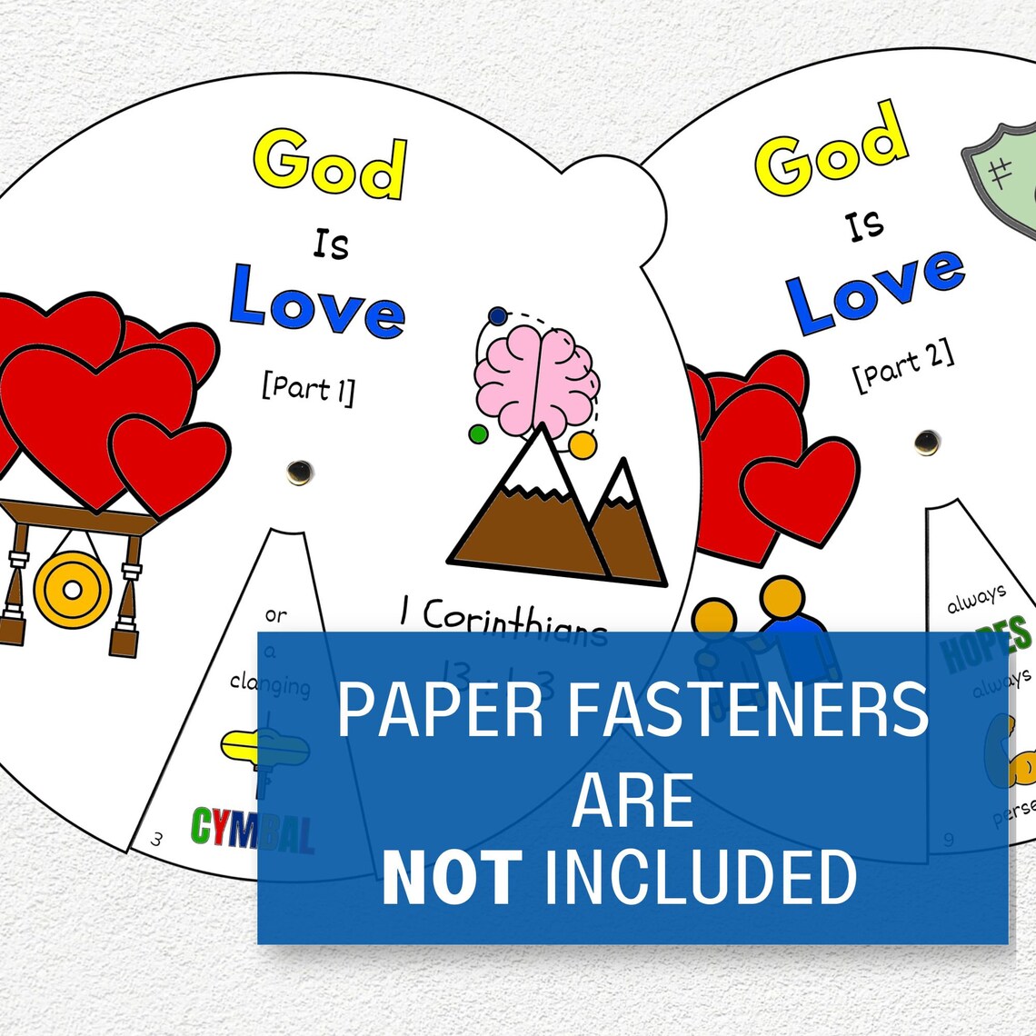 God is Love Coloring Wheels, 1 Corinthians 13 Craft, Printable Sunday ...