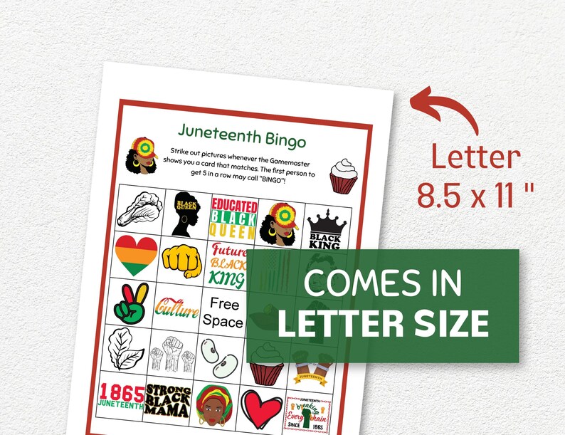 Juneteenth Bingo Printable, 50 Juneteenth Bingo Cards PDF, African ...