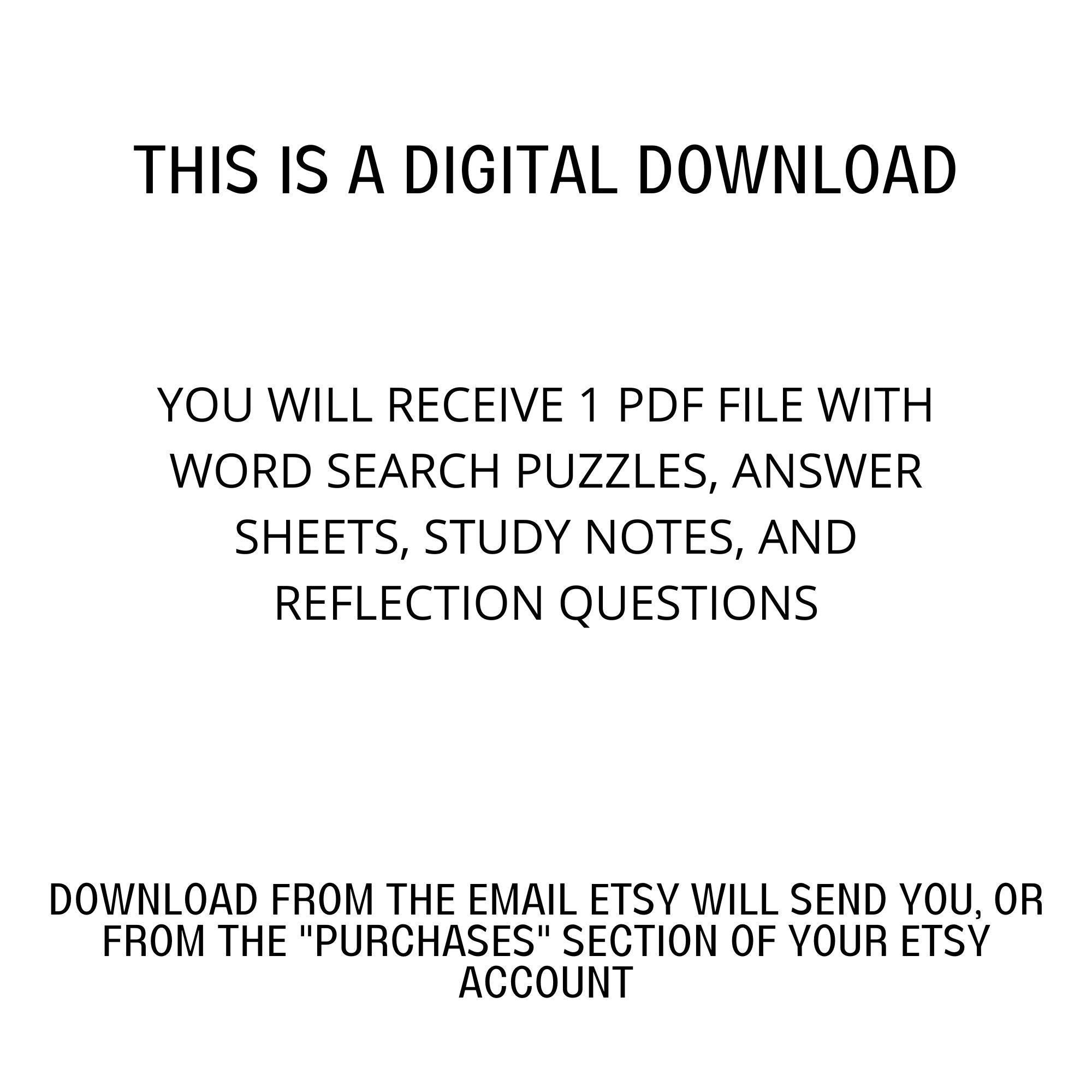 Parables of Jesus Word Search Bundle, Growth of God's Kingdom Theme ...