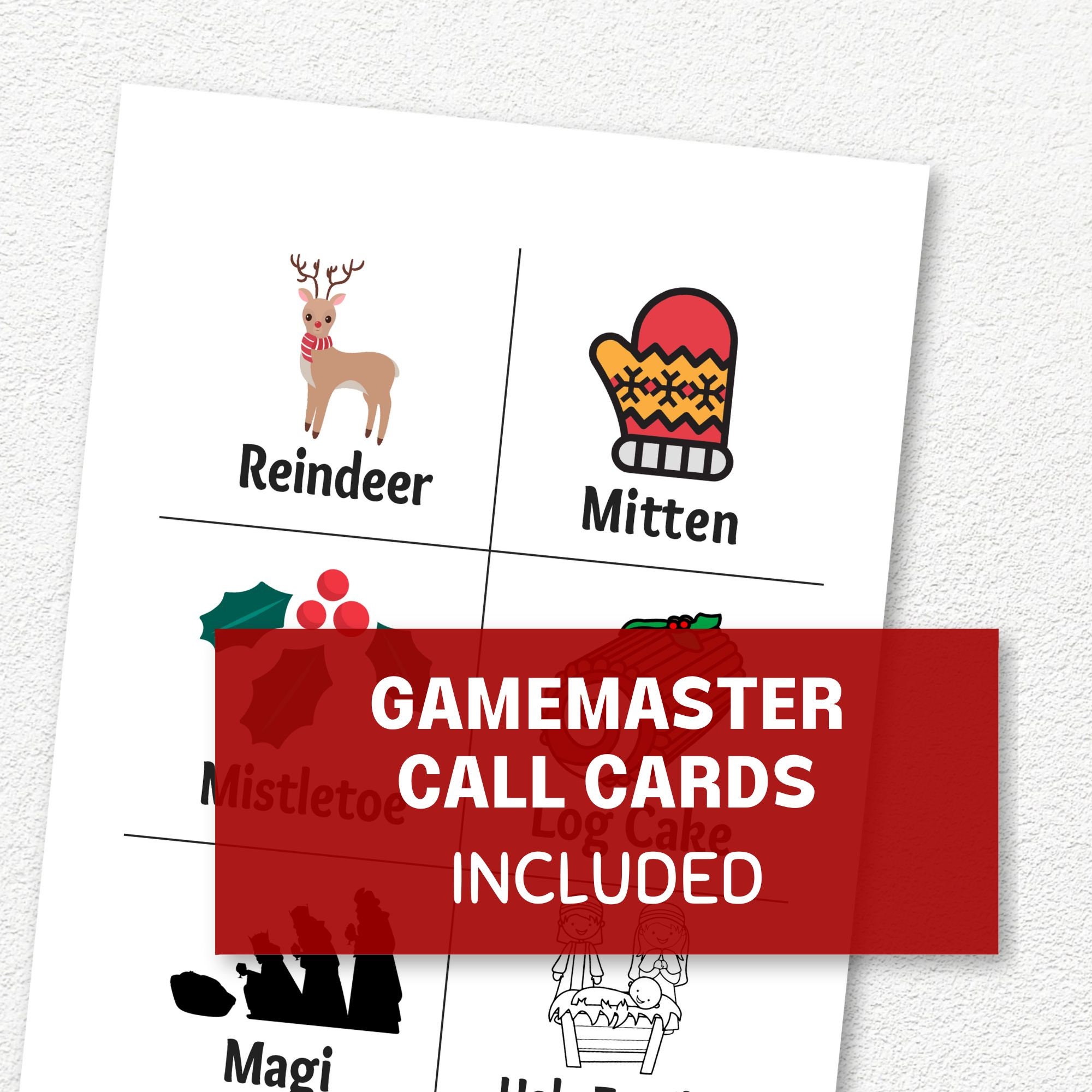 Christmas Bingo Game Printable, 50 Holiday Bingo Cards PDF, Christmas ...