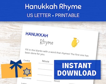 Hanukkah Games Word Scramble, Printable Chanukah Games for Kids, Adults ...