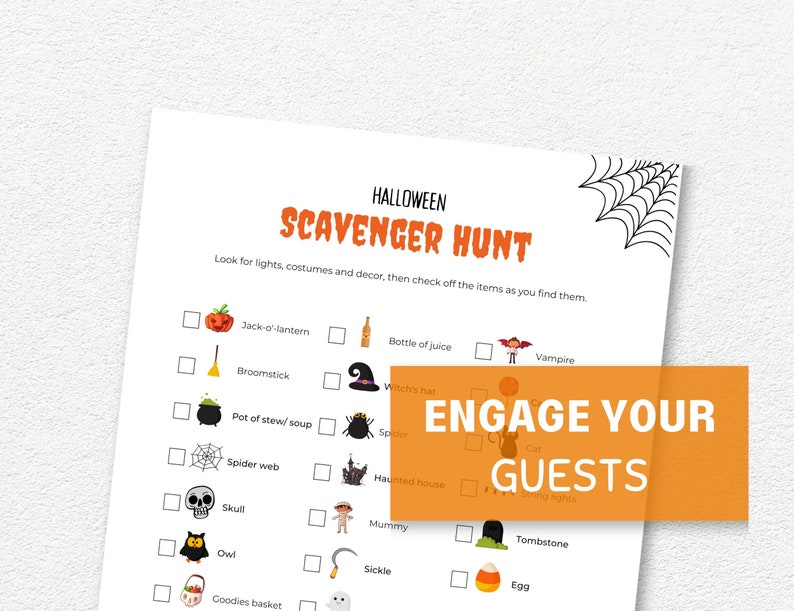 Halloween Scavenger Hunt Printable, Scavenger Hunt Office, Scavenger ...