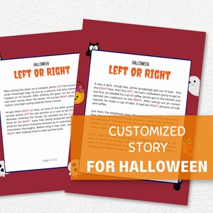 Halloween Left Right Game Printable, Halloween Pass the Prize Game ...
