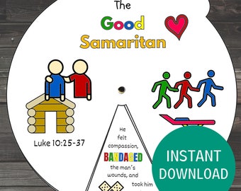 Kids Printable Good Samaritan Coloring & Activity Pages, Sunday School ...