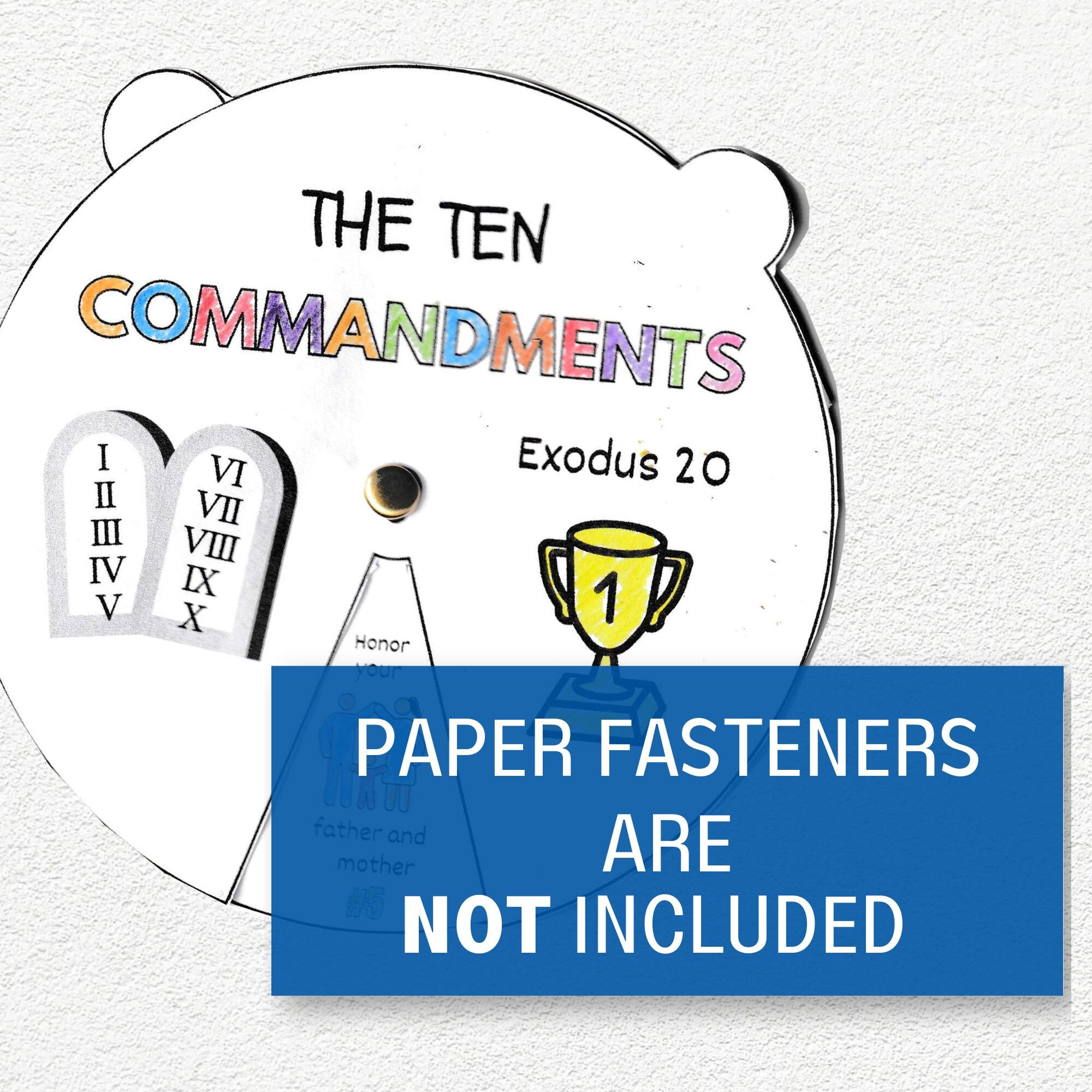 Ten Commandments Coloring Wheel, Printable Sunday School Lesson, Bible ...