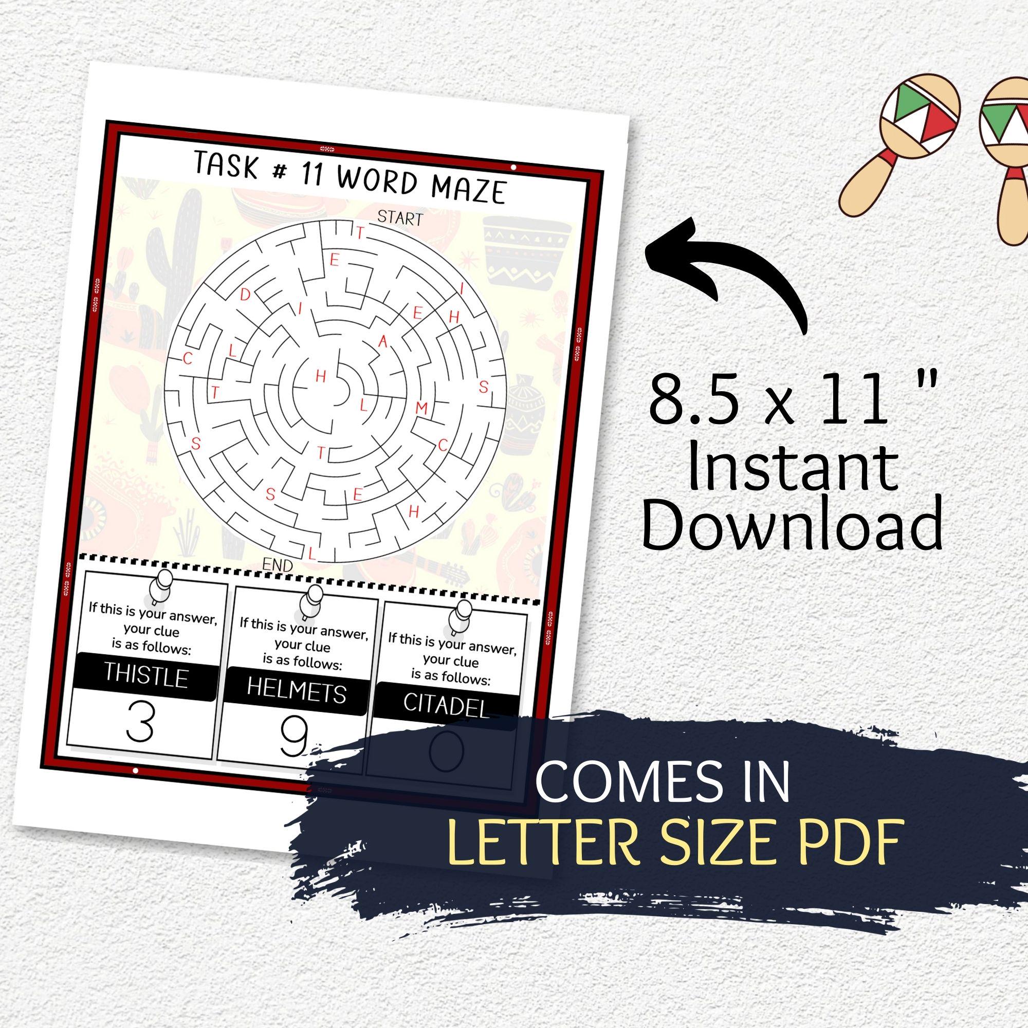 Cinco De Mayo Escape Room, 12 Printable PDF Puzzles, Mexican History ...