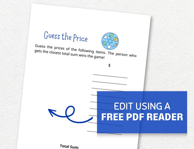 Passover Guess the Price Printable, PDF Games for Passover, Passover ...