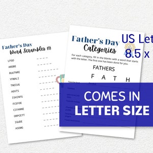 Father’s Day Game Bundle, 7 Printable Games for Father’s Day, Find the ...