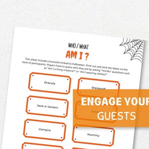 Halloween Who Am I Game, Halloween Guess Who, Who Am I Guessing Game ...