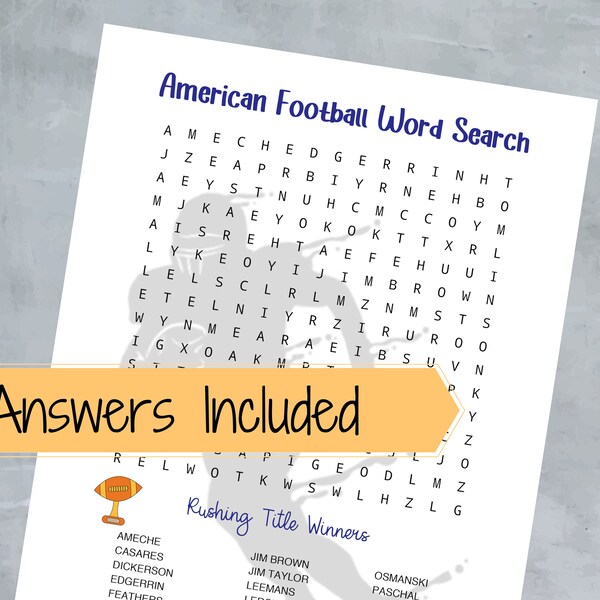 Football Word Search - Etsy UK