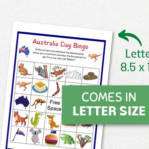 Australia Day Bingo, 50 Straya Day Bingo Printable Cards, Australian ...