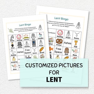 Lent Bingo Game Printable, 50 Printable Bingo Cards PDF, Lent ...