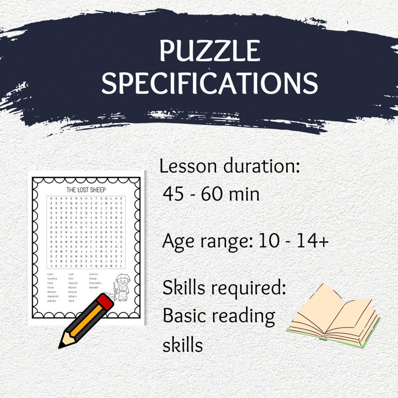 Parable of the Lost Sheep Word Search, Printable Sunday School Activity ...