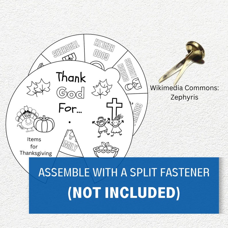 Thank God for Coloring Wheel, Thanksgiving Sunday School Craft DIY ...