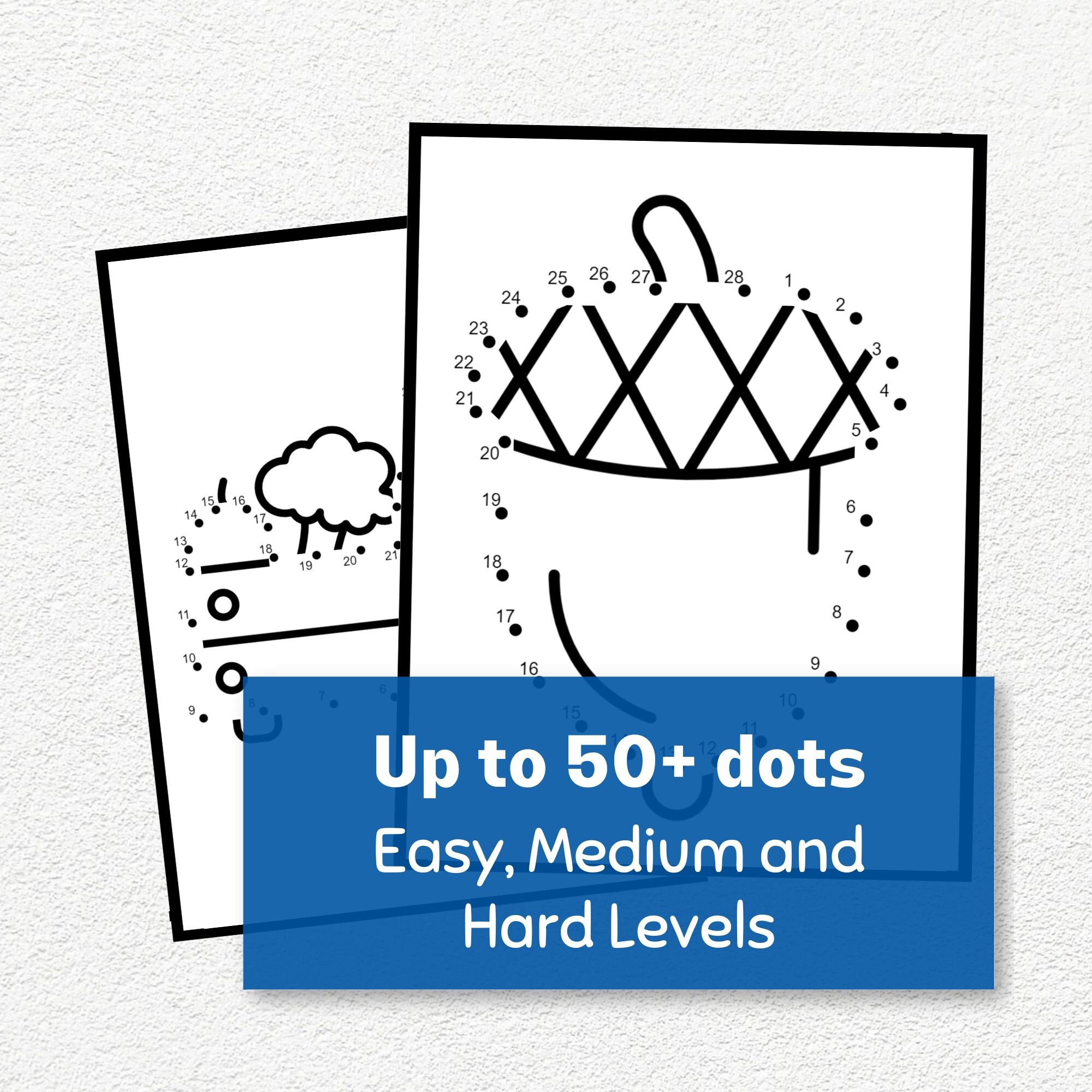 Thanksgiving Dot to Dot Printable, 40 Connect the Dots Coloring Pages ...