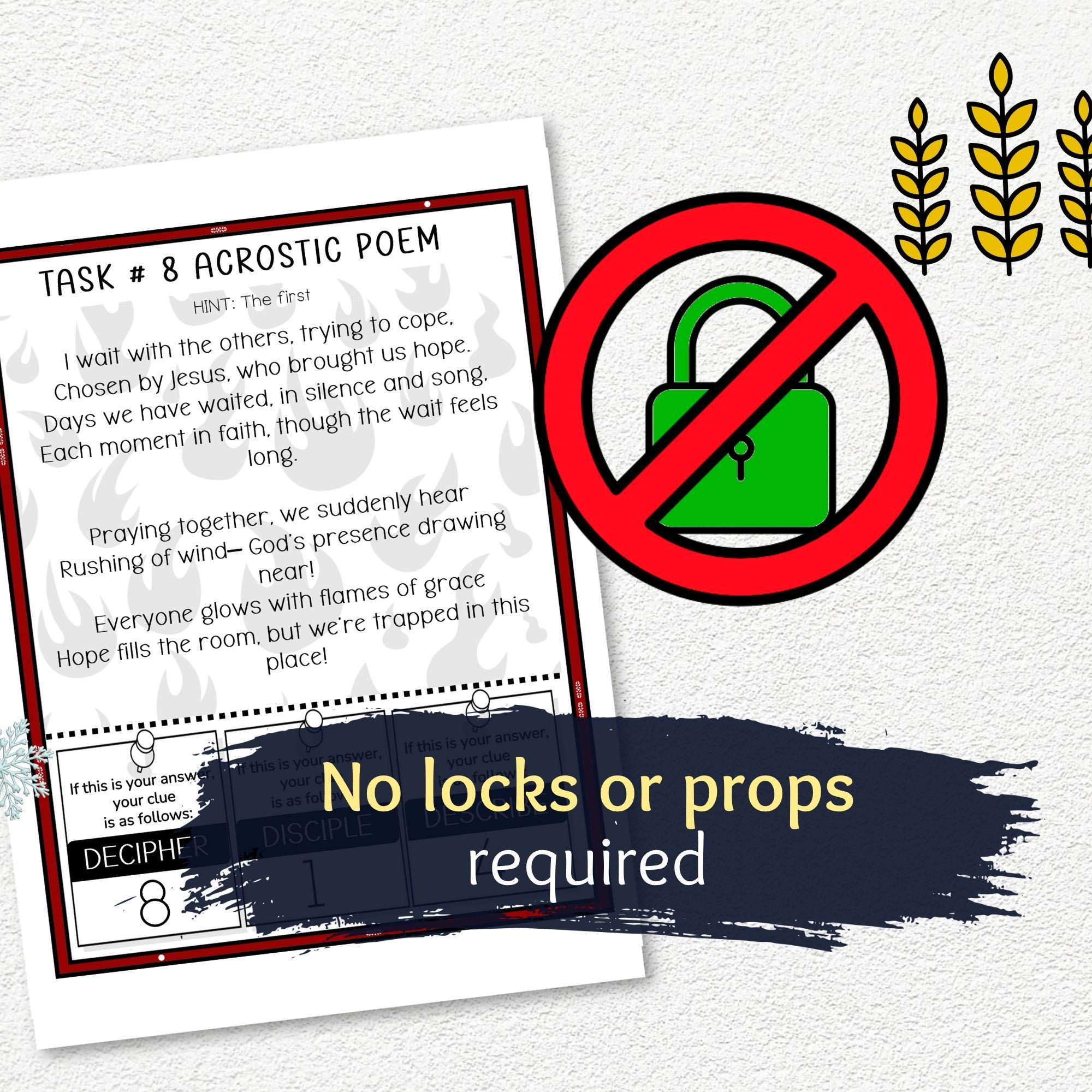 Pentecost Escape Room, 12 Printable PDF Puzzles, Pentecost Game for ...