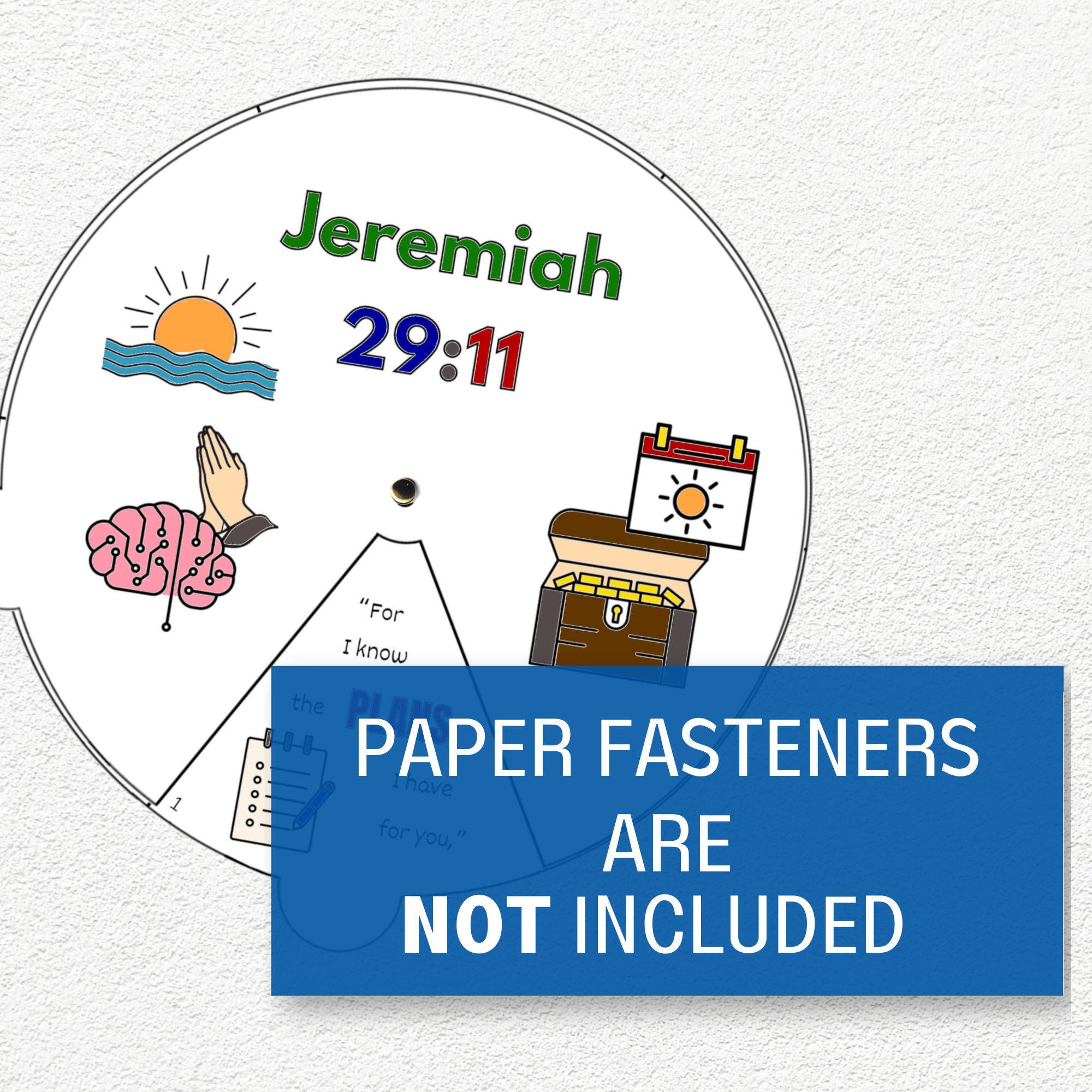 Jeremiah 29:11 Coloring Wheel, Printable Sunday School Crafts, Jeremiah ...