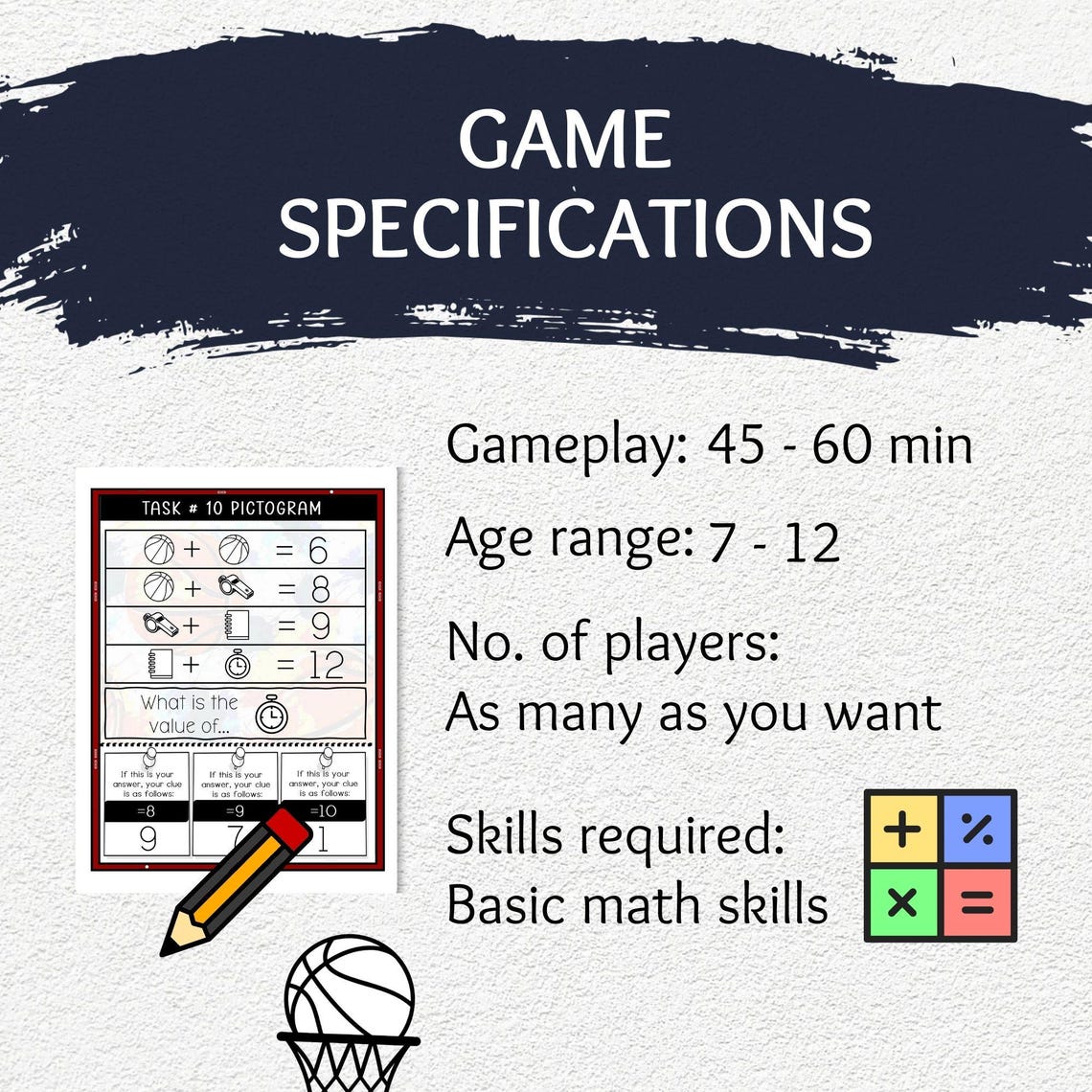 Basketball Escape Room, 12 Printable Puzzles, Time Machine Escape Room ...