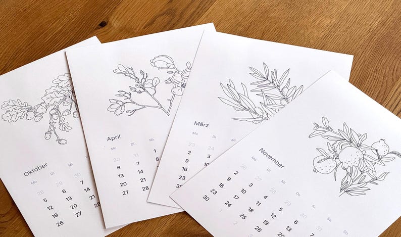 2026 Botany Calendar - Etsy UK