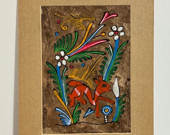 Amate Bark Painting. Community Scene. Mexico Art. Beautiful. 12x16 ...