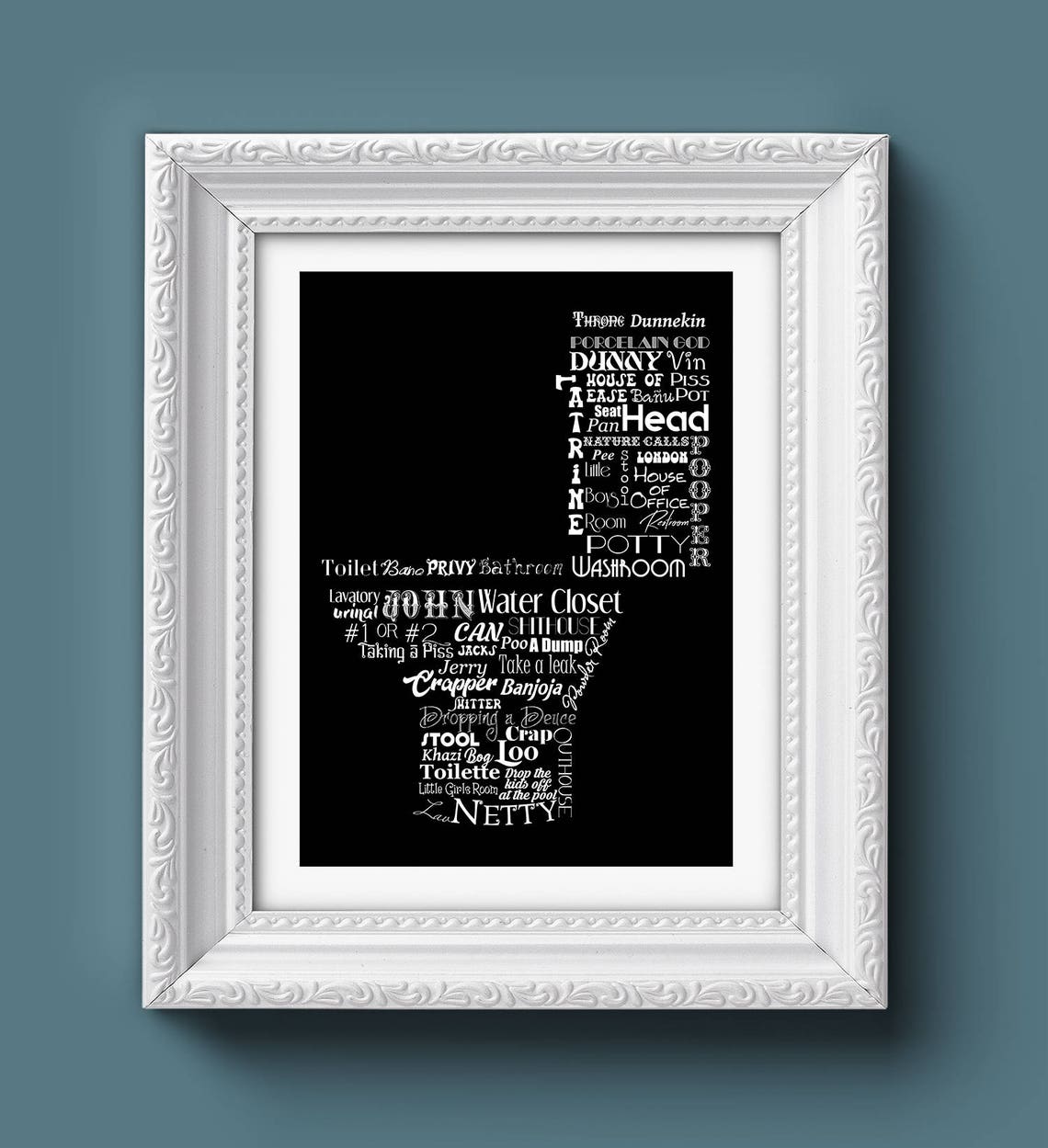 Many Bathroom Names Funny Bathroom Print Bathroom Humor Etsy Many Bathroom Names Funny Bathroom Print Bathroom Humor Etsy