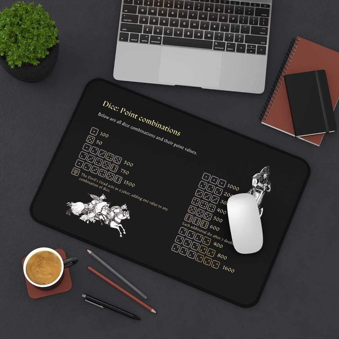 Farkle Dice Playmat, Medieval Playmat, Fantasy Playmat, Kingdom Come ...