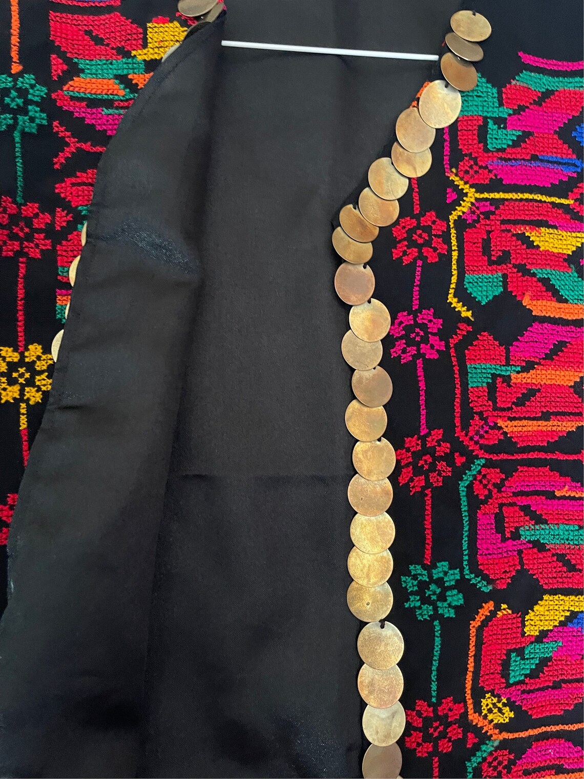 Vintage Style Colorful Egyptian Arabic Bedouin Tribal Brass Coins Vest ...