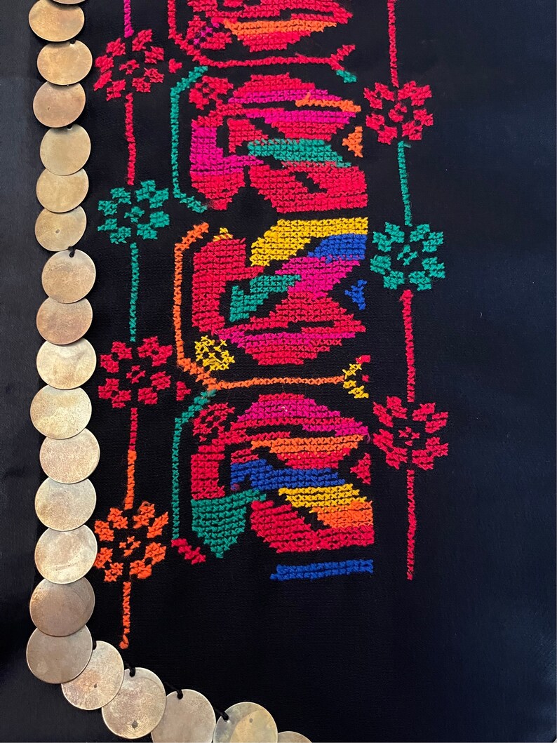 Vintage Style Colorful Egyptian Arabic Bedouin Tribal Brass Coins Vest ...