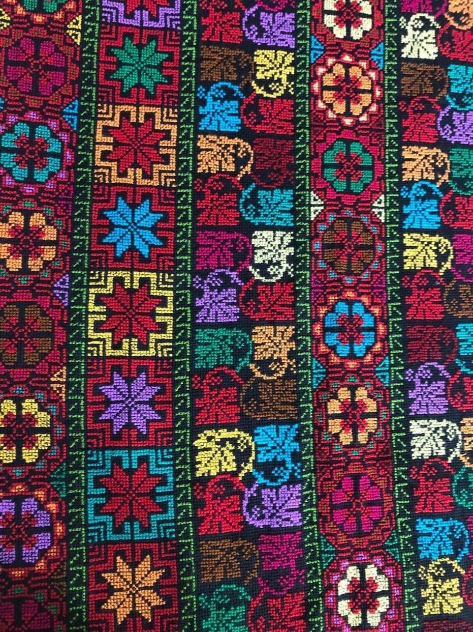 Unique Egyptian Arabic Bedouin Heavy Cotton Hand Embroidered Double ...