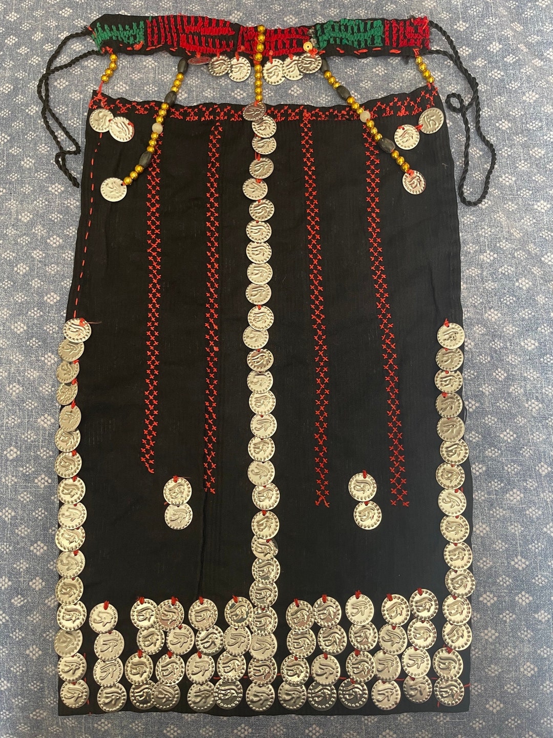 Womens Gorgeous Egyptian Tribal Bedouin Coins, Beads and Colorful ...