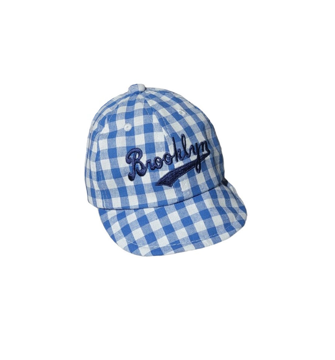 Brooklyn Baby Blue Checkers Hat - Etsy